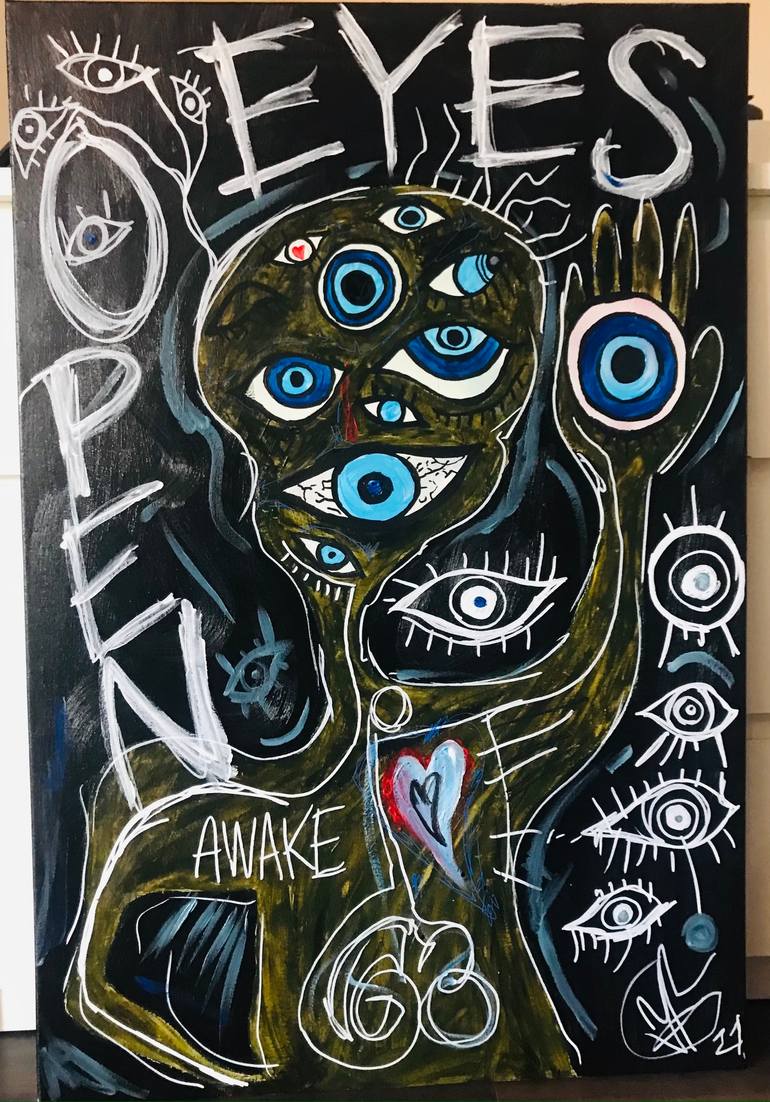 open eyes Painting by Joao Faria | Saatchi Art