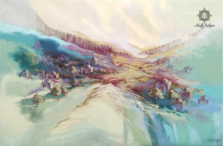 Jerusalem mountains Painting by Shully Ratzon | Saatchi Art