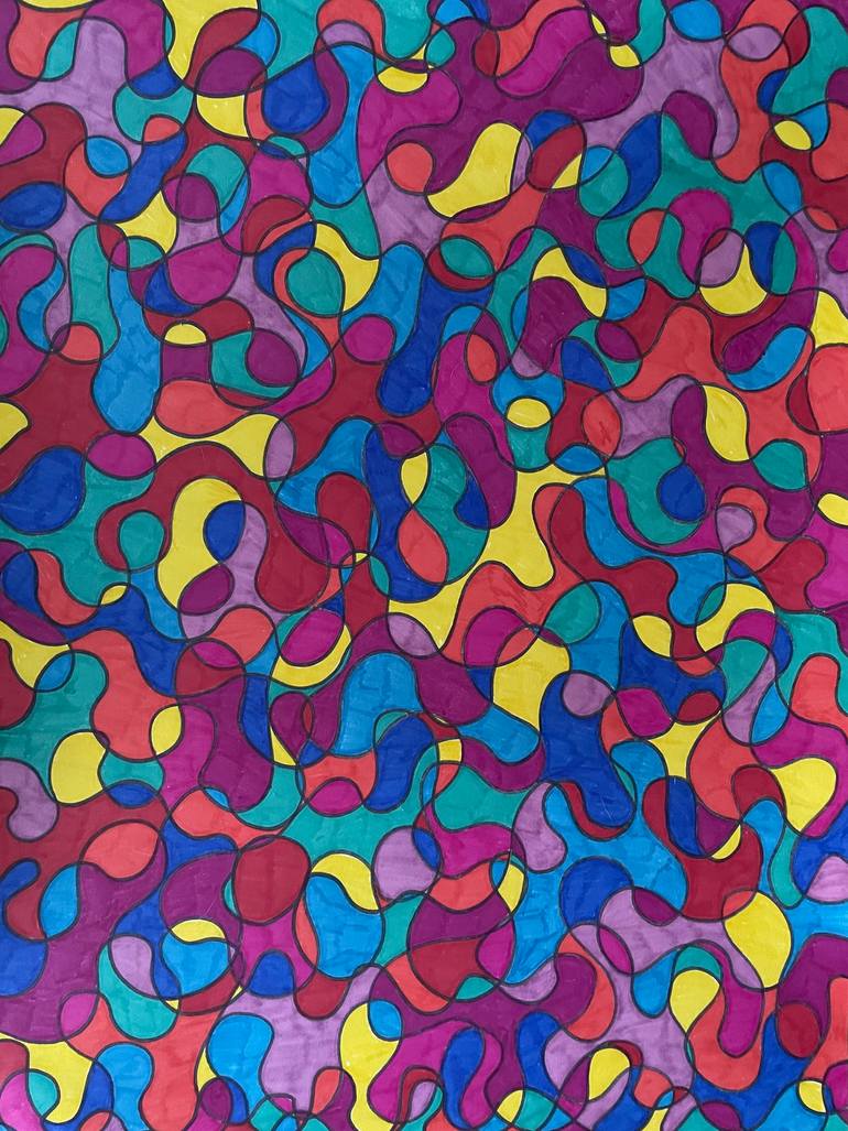 Curves of Light Painting by Michele Michaud | Saatchi Art