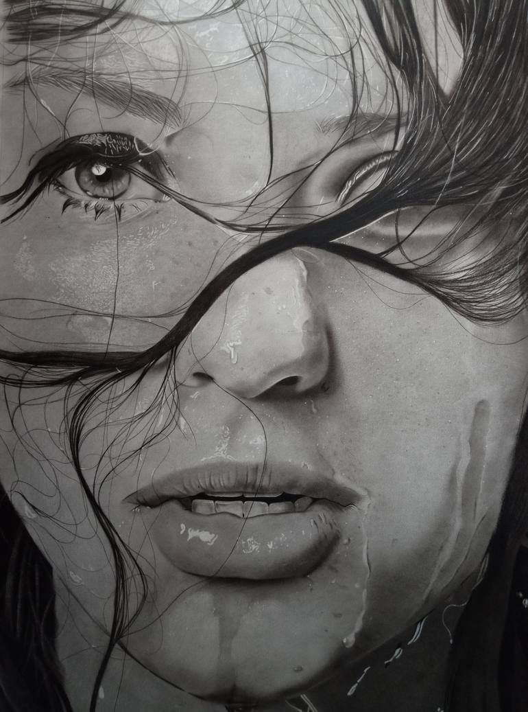 Model Artwork Drawing by Bharat Rai | Saatchi Art