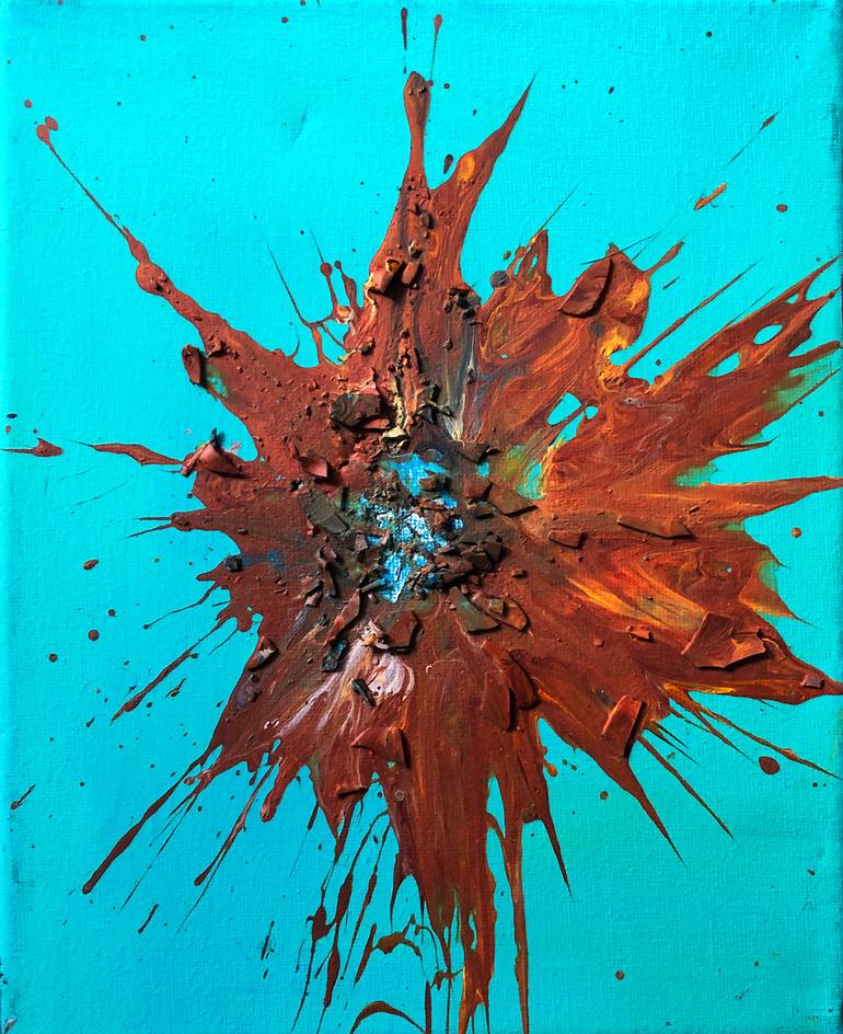 Rusty Sledgehammer Explosion in a Clear Sky (One hit with a ...