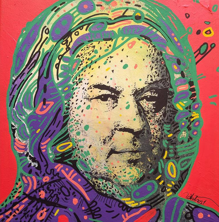 Johann Sebastian Bach Painting by Zahit Yildiz | Saatchi Art