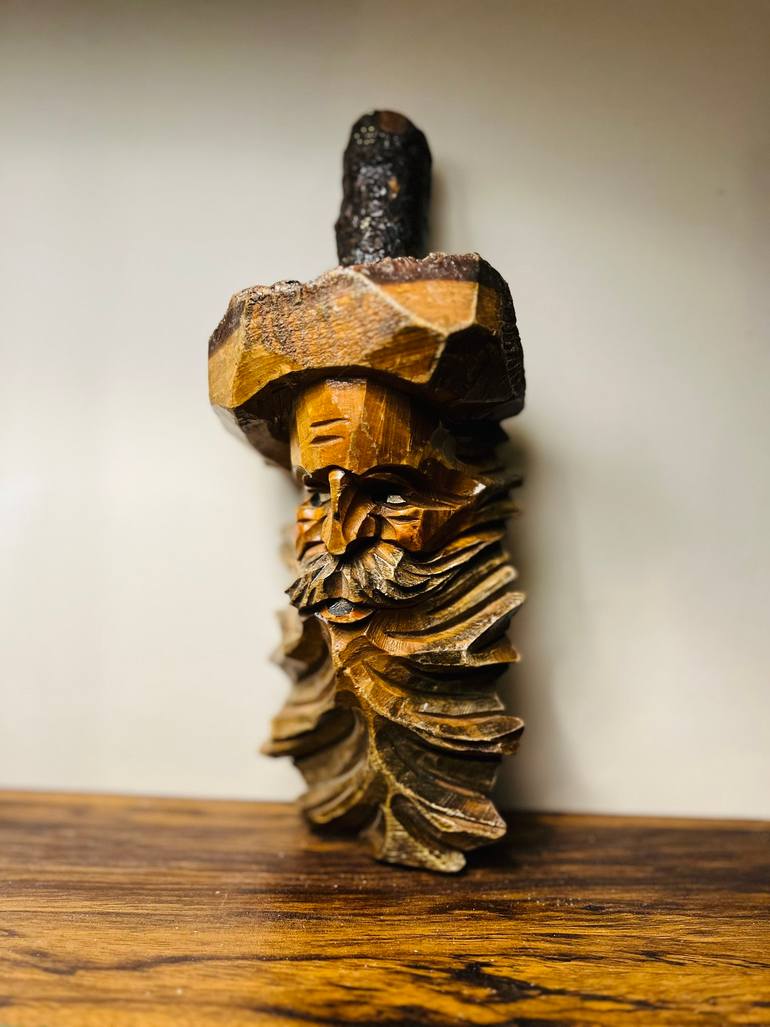 Wooden Glance. Sculpture by Ahsan Ali | Saatchi Art