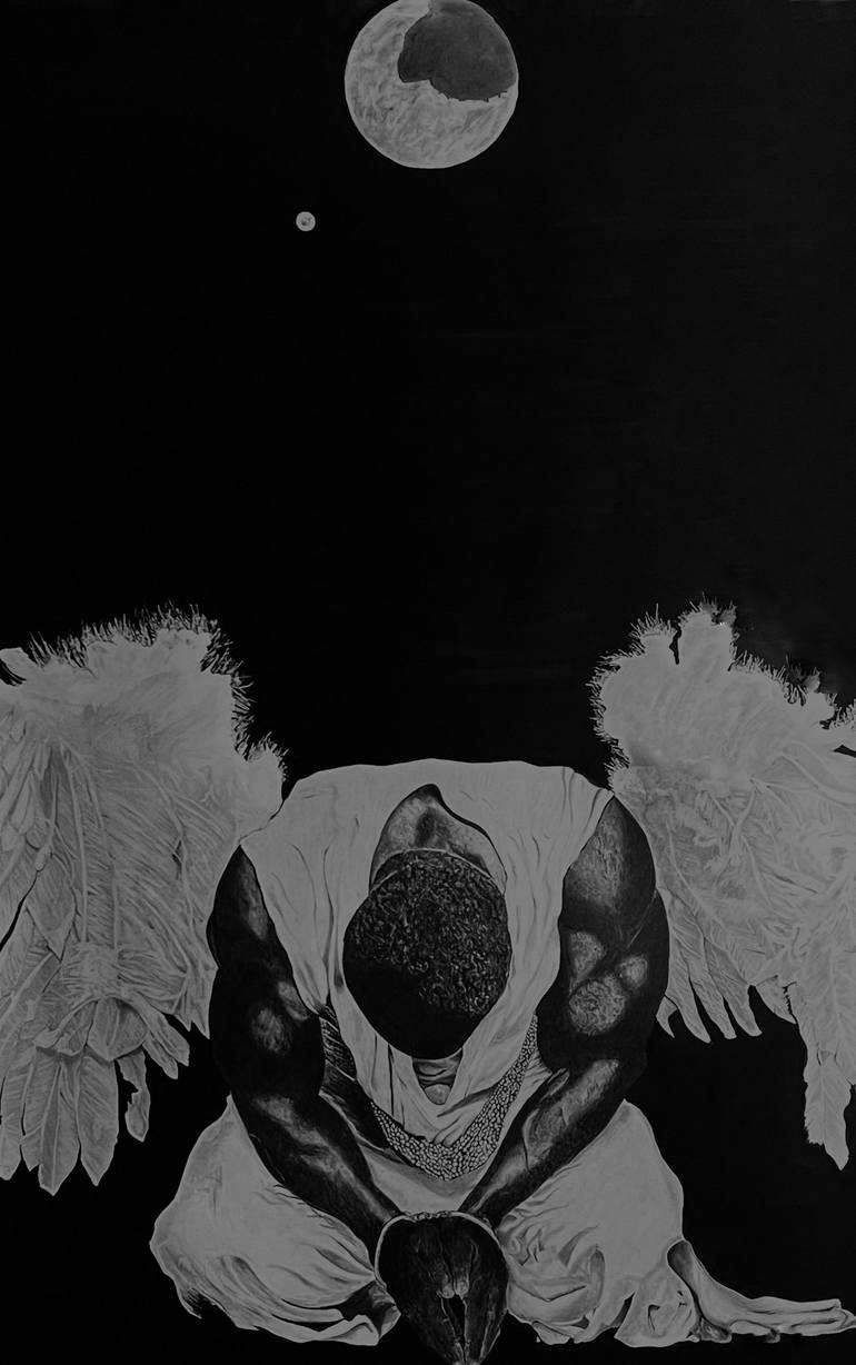 I Have Wings but Cannot Fly Drawing by Jaime Knox | Saatchi Art