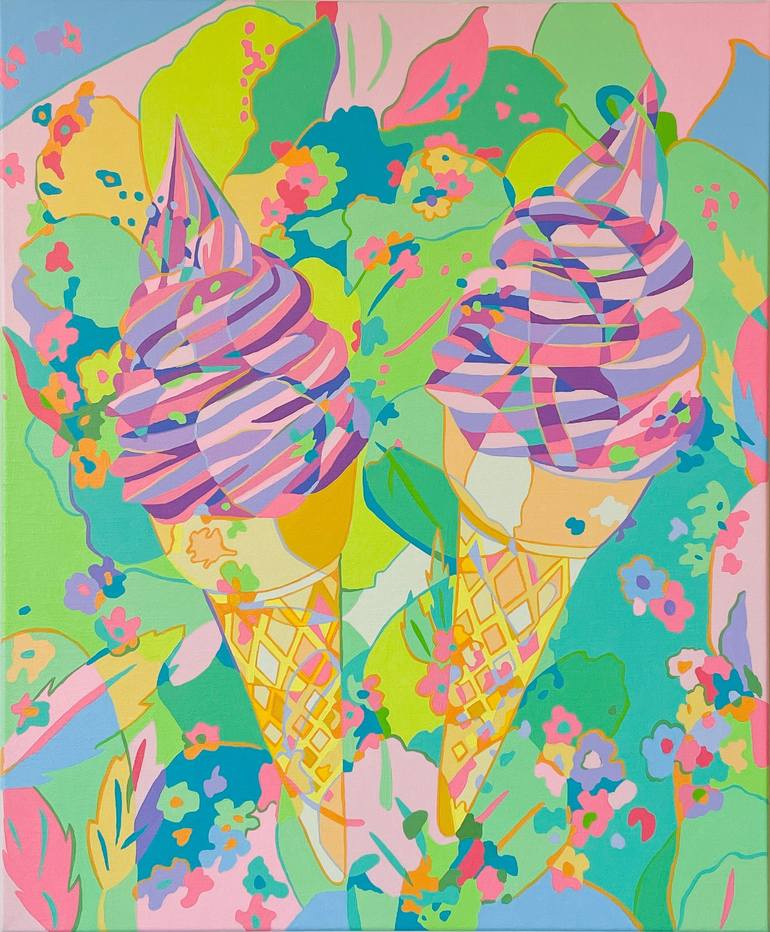 Sweet Nostalgia #1 Painting by Erica Choi | Saatchi Art