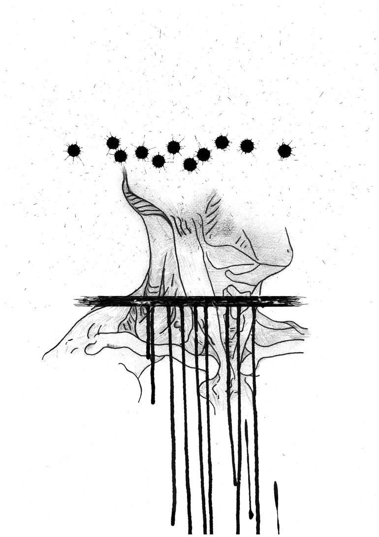 Suicide Drawing by Alexander Vynohradov | Saatchi Art