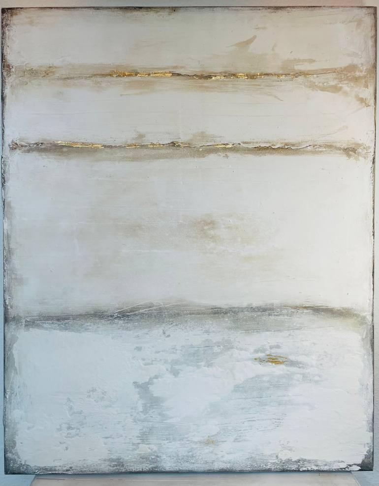 Golden Lines Painting by Stefanie Raus | Saatchi Art