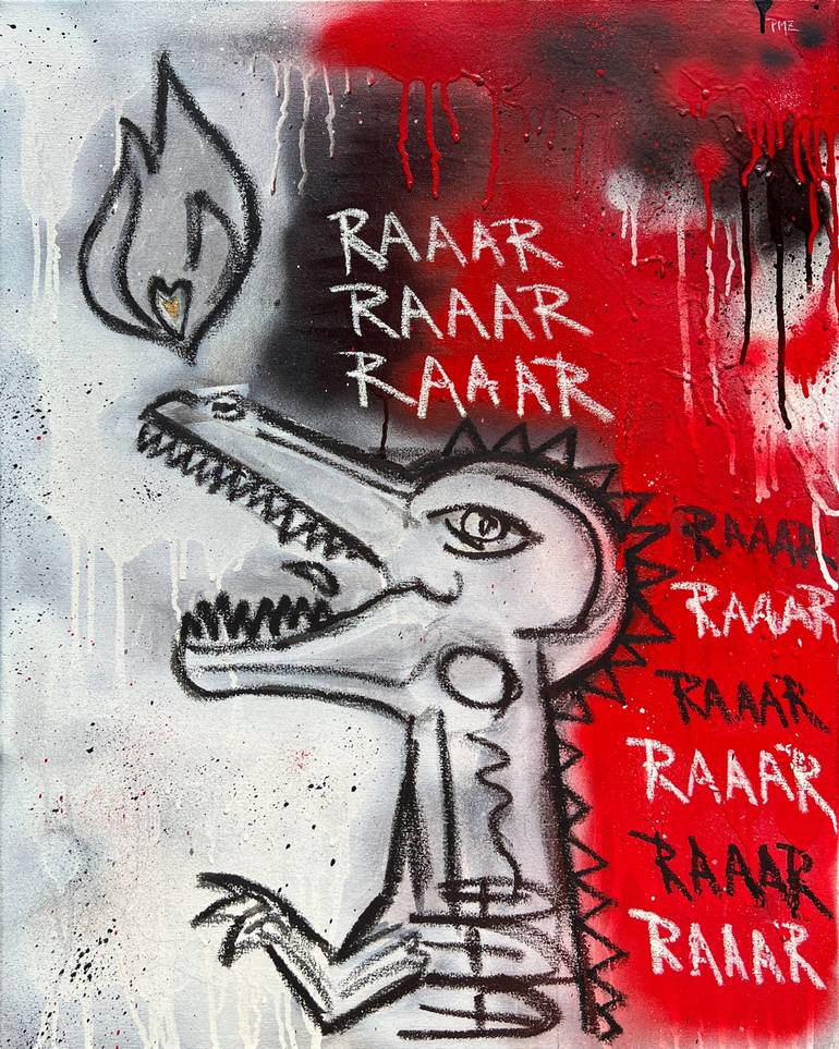 Raaar! Painting by Paul Zepeda | Saatchi Art