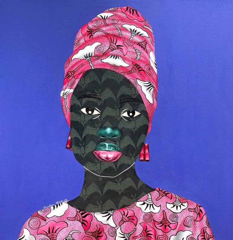 Omidan (maiden series V) Painting by Oluwafemi Afolabi | Saatchi Art