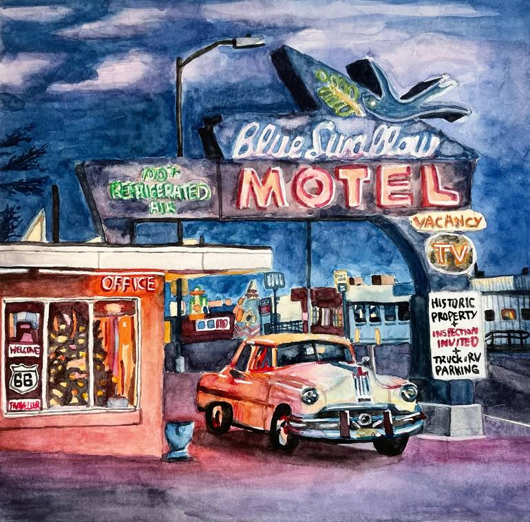 Motel Painting by C Phanny | Saatchi Art