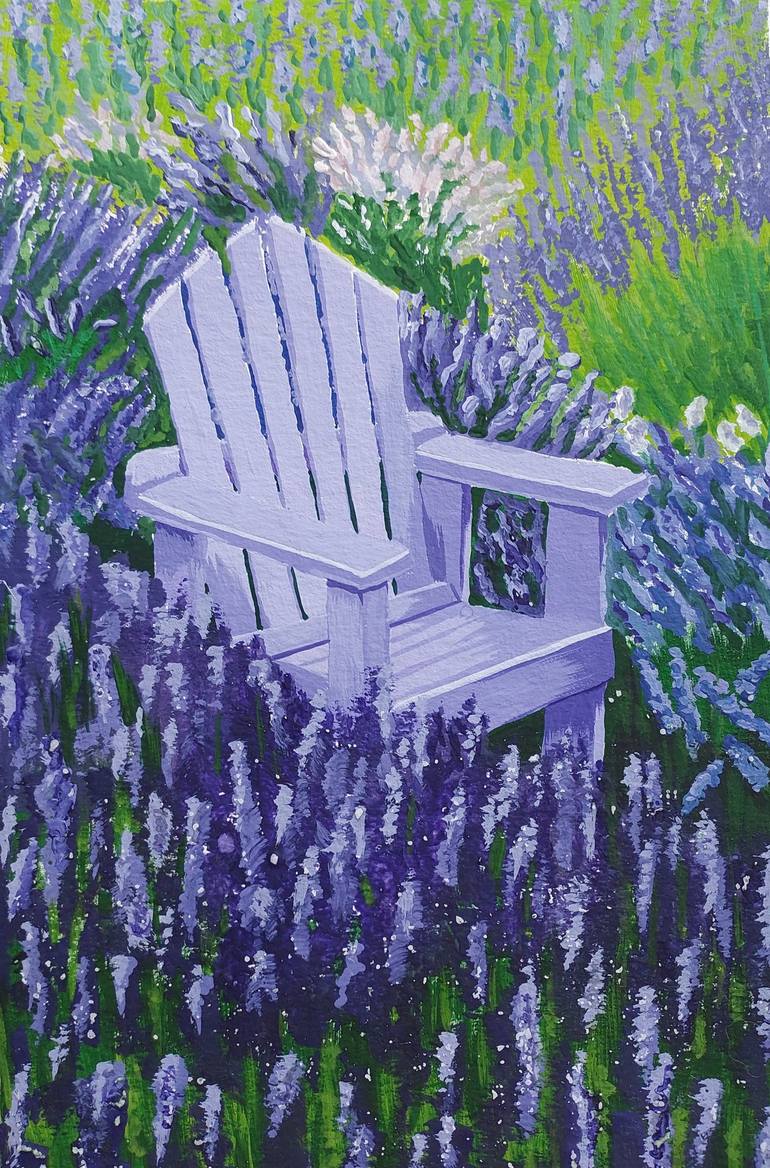 Lavender Painting by Daria Stepanova | Saatchi Art