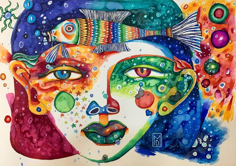 Nereid Drawing by Dastid Miluka | Saatchi Art