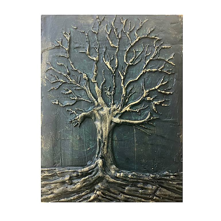 TREE OF LIFE (Bas relief) Sculpture by Maxine Farmer | Saatchi Art