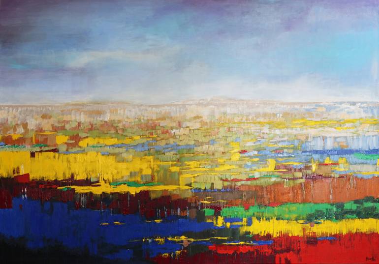 Dunes Painting by Maria Moretti | Saatchi Art