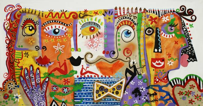 Characters Painting by Maria Moretti | Saatchi Art