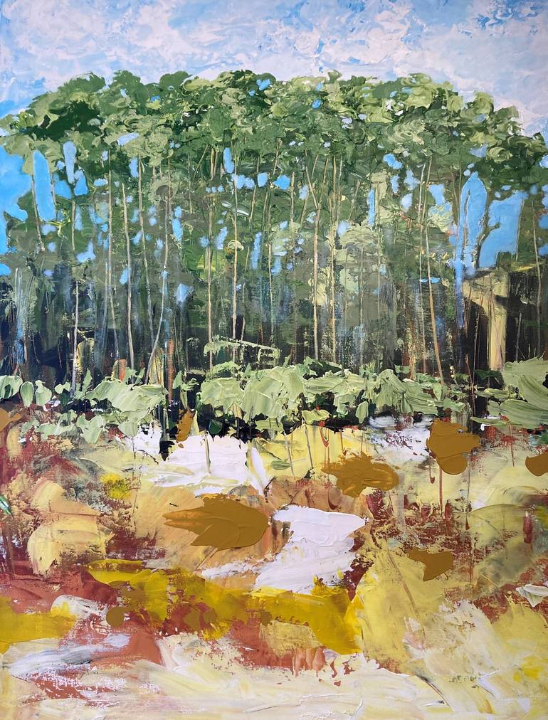 Forest Abstract Painting by Andy Zneimer | Saatchi Art