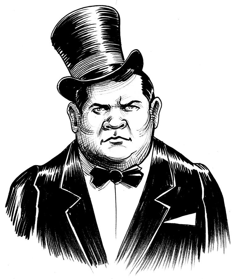 Rich man Drawing by Alexander Kuzyuberdin | Saatchi Art