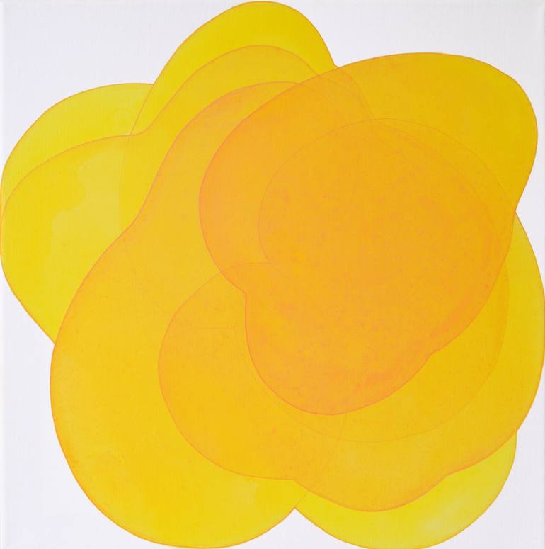 Abstract Flower Form Painting by Jitka Anlaufova | Saatchi Art