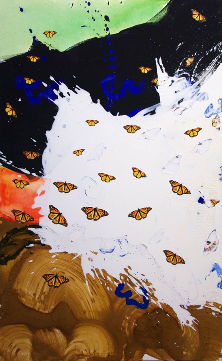 monarch migration Painting by Tom Scase | Saatchi Art
