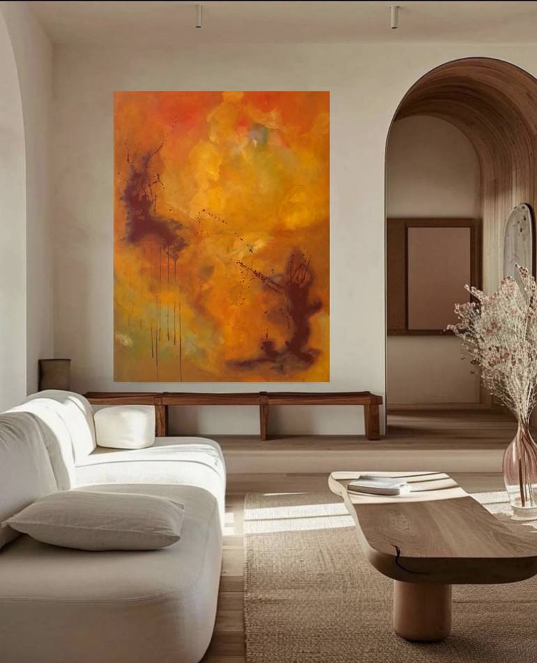 Healing Flow Painting by Zermina Khan | Saatchi Art