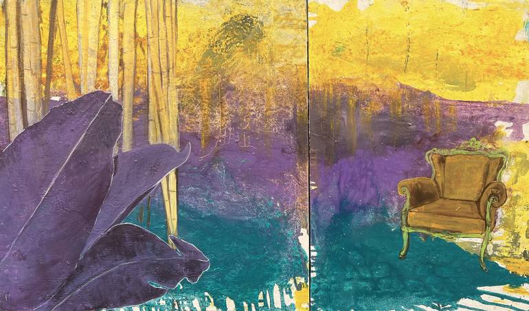 PROFUMO DI VIOLA Painting by Giusy Lauriola | Saatchi Art