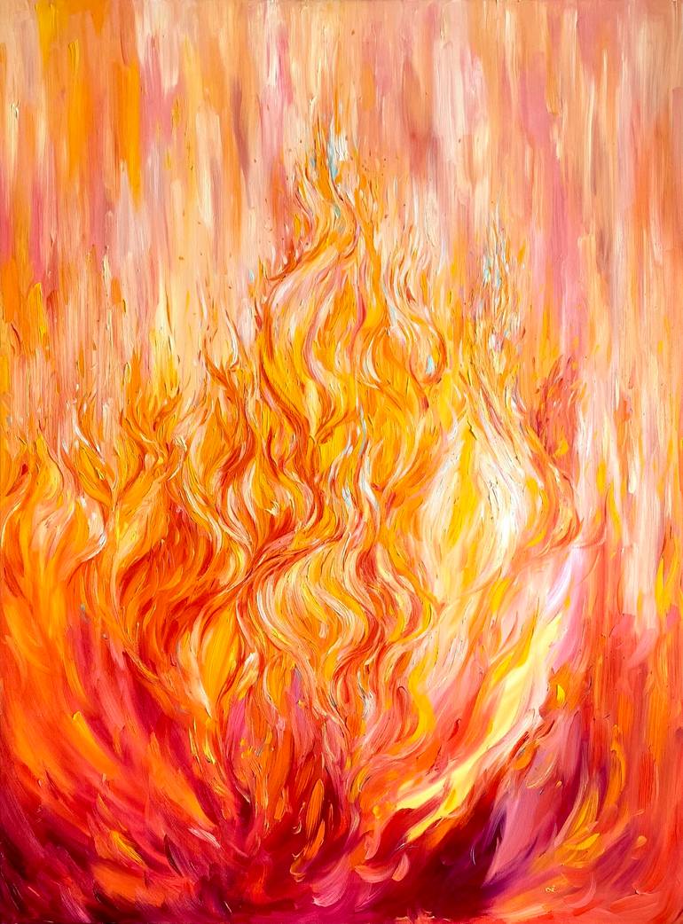 Burning Painting by Iryna Gladchenko | Saatchi Art