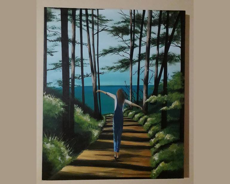 Nature Girl Drawing by Buddhika Liyanage | Saatchi Art