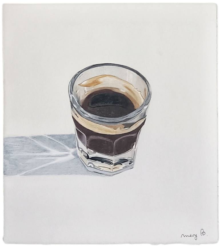 The espresso Drawing by Merybperez | Saatchi Art