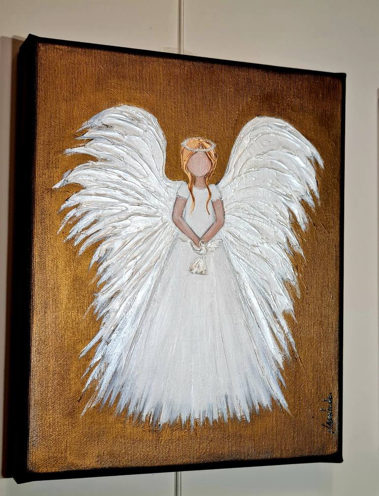 Angelina Angel Painting by Madarasz Melinda | Saatchi Art
