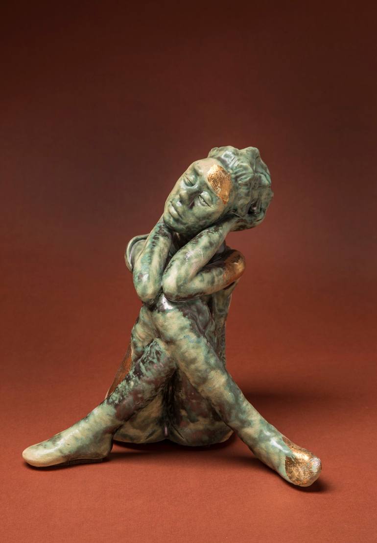 Contemplative Grace Sculpture by Maya Mascou | Saatchi Art