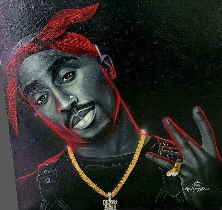 The Essences of 2PAC Painting by Oray Towns | Saatchi Art