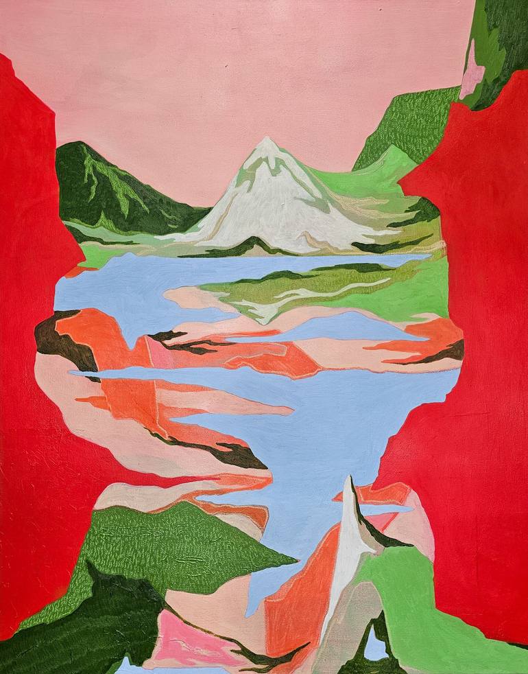 Estuary Painting by Zhanna Tsytsyn | Saatchi Art