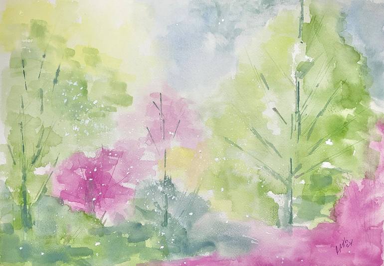 Spring is Here Number 2 Painting by Rhonda Roth | Saatchi Art