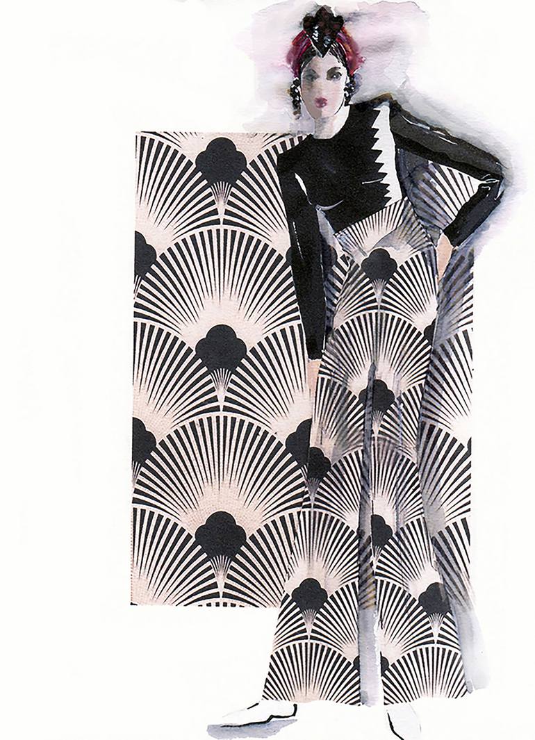 DAISY DECO (limited edition print) Drawing by Lee Bender | Saatchi Art