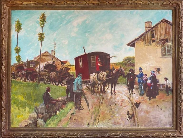 Caravan Painting by Allen Hatch | Saatchi Art
