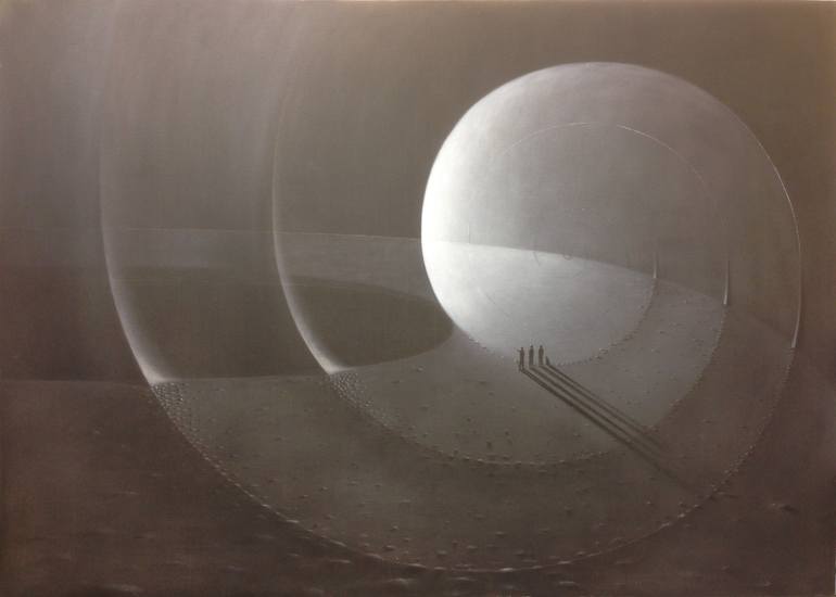 Plato's Cave Painting by Cveto Vidovic | Saatchi Art