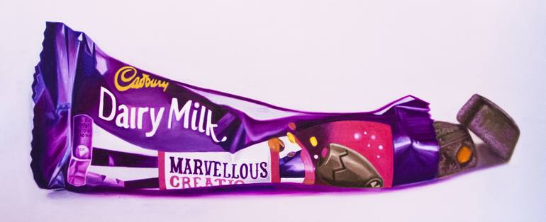 Chocolate bar Painting by Marcela Montemayor | Saatchi Art