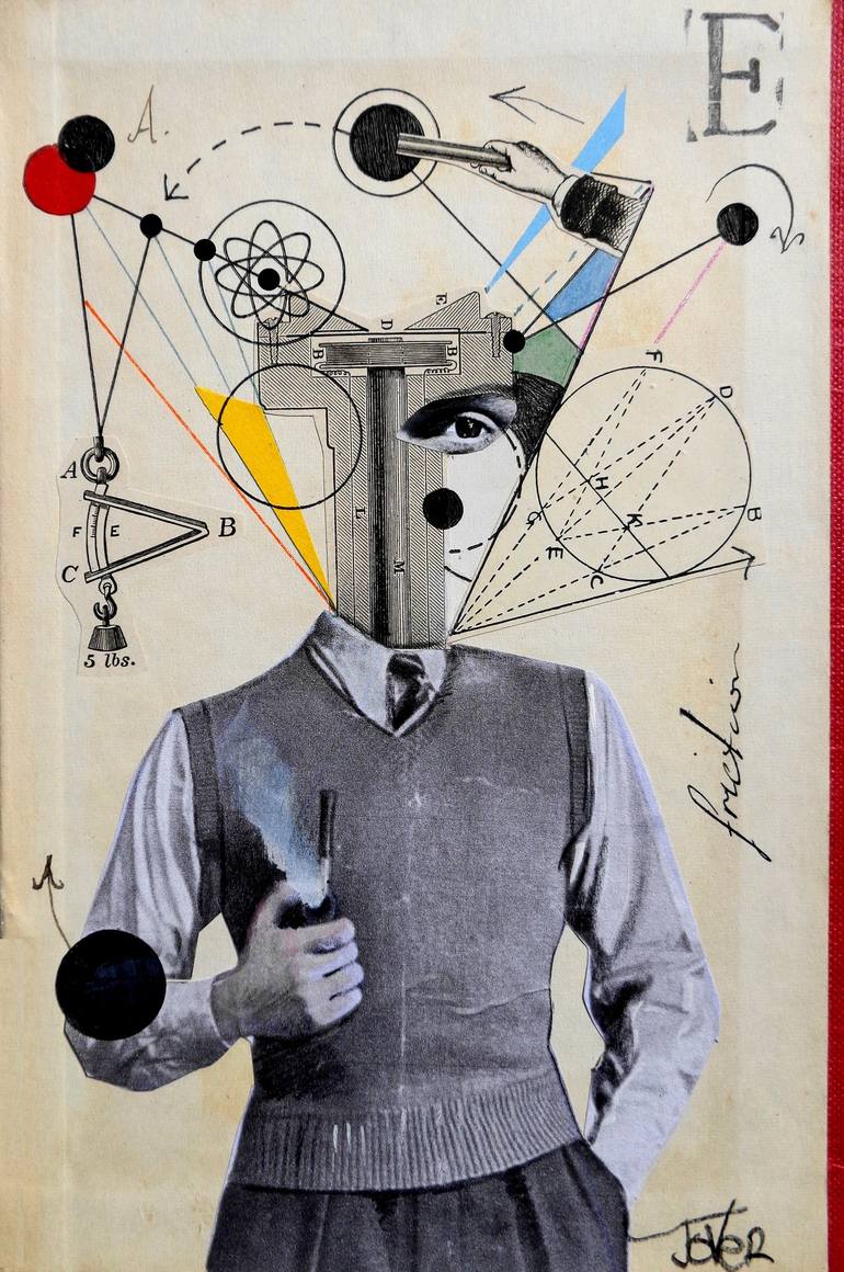 the engineer Collage by Loui Jover | Saatchi Art