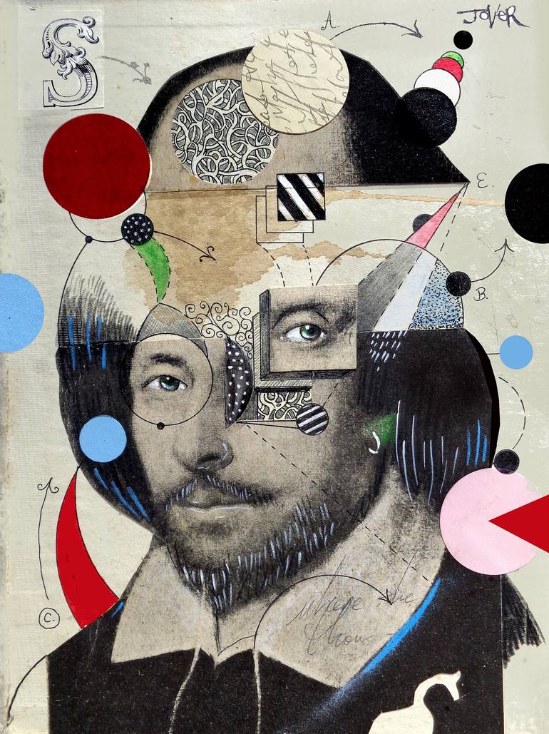 annotated shakespeare Collage by Loui Jover | Saatchi Art