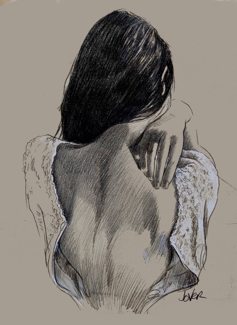 subtle lines Drawing by LOUI JOVER | Saatchi Art