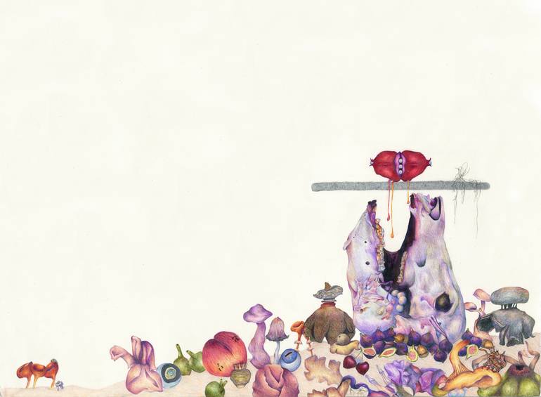 Altar of the Barren Drawing by Hannah Ward | Saatchi Art