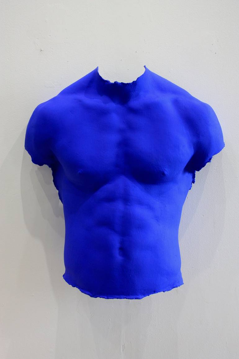Blue Torso Sculpture by Bridget Griggs | Saatchi Art