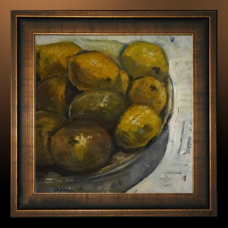 still life with lemons and onions Painting by Cosmin Tudor SîRbulescu ...