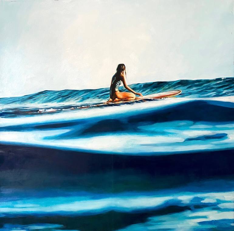 Cool longboard girl Painting by Thomas Saliot | Saatchi Art