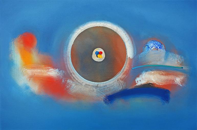 Cyclone Blue Painting by Charles Stuart | Saatchi Art