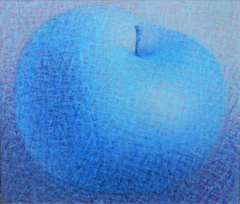 blue apples Painting by Muntean Floare | Saatchi Art