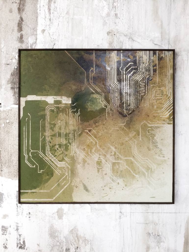 CIRCUITO IV Painting by Ana Dévora | Saatchi Art