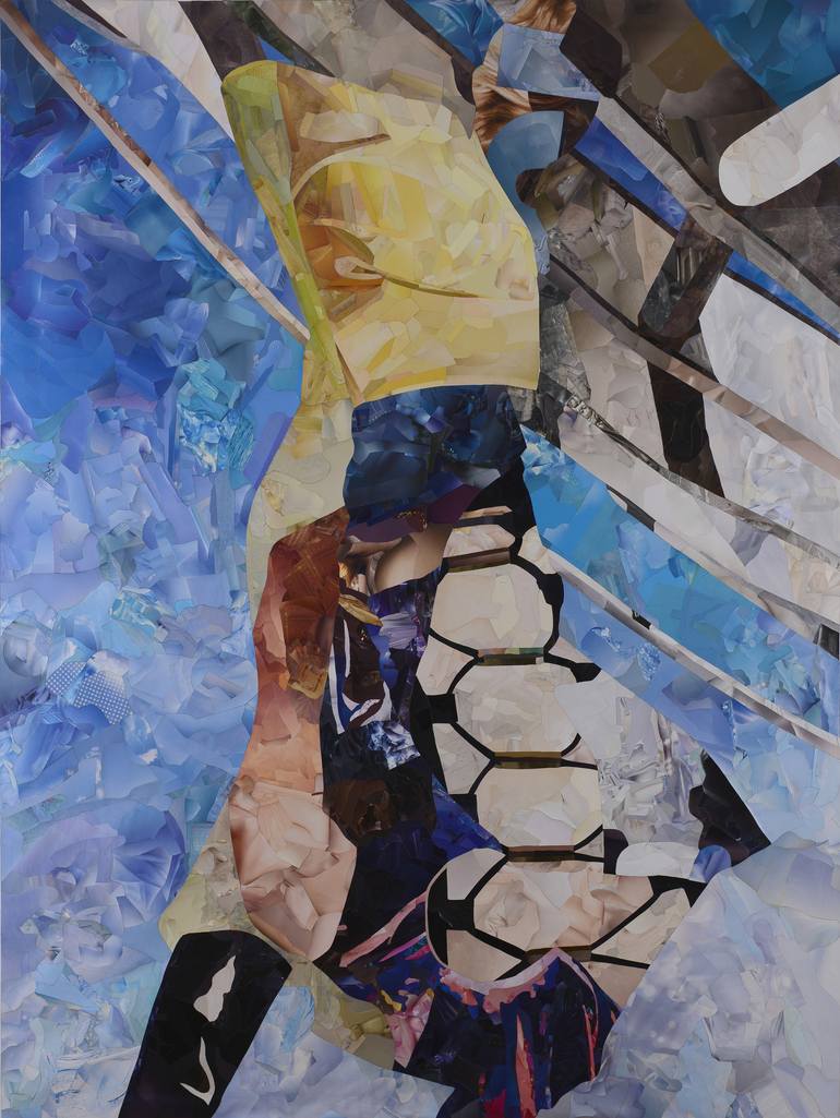 Sea Lizard Collage by Erqi Luo | Saatchi Art