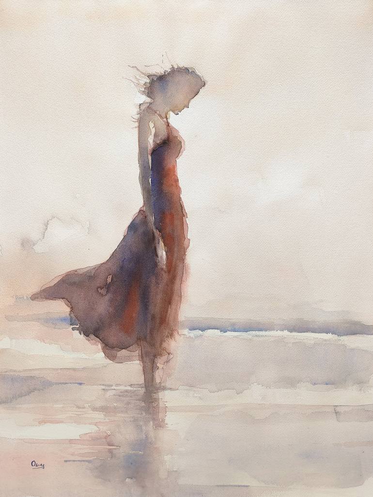 w -beach 10 Painting by Oscar Alvarez | Saatchi Art