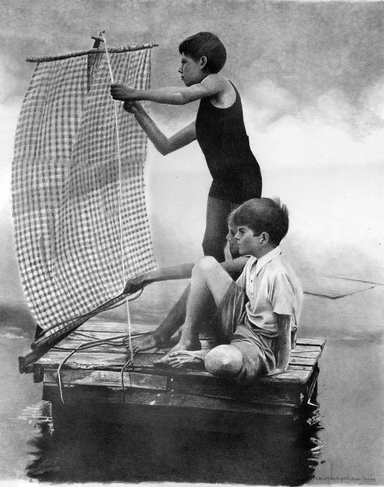 Sailing Drawing by David J Vanderpool | Saatchi Art